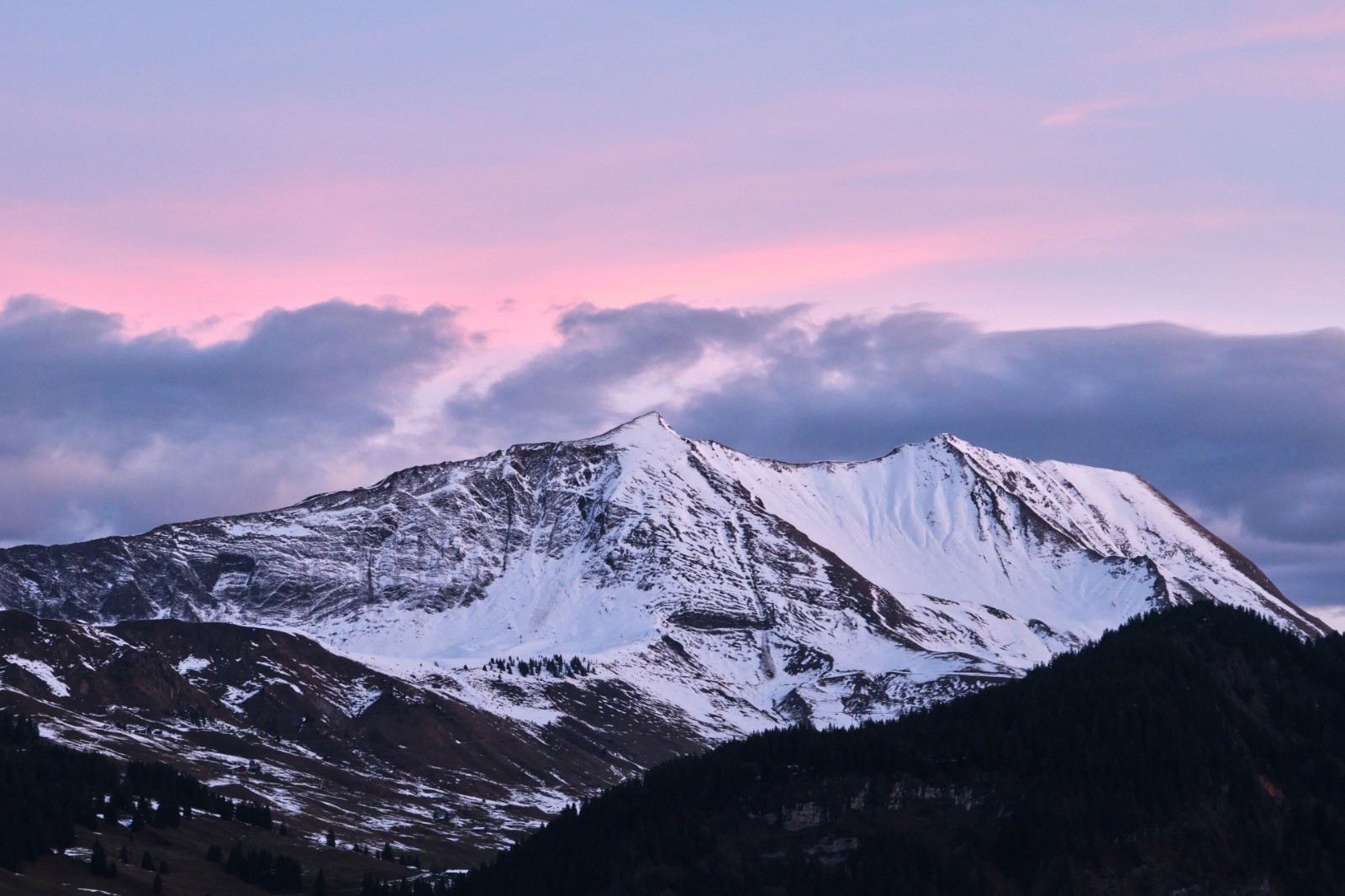 Lever de soleil , foehn et neige humide comme un 31 novril dans les ...