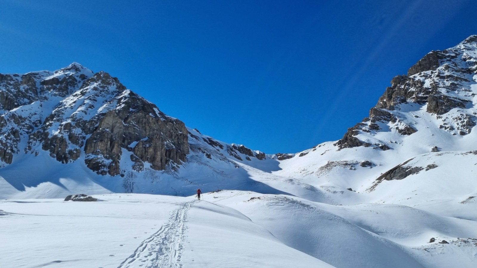 Col de Sautron depuis le Val Maira , le 13.02.23 par Christophe Lachat