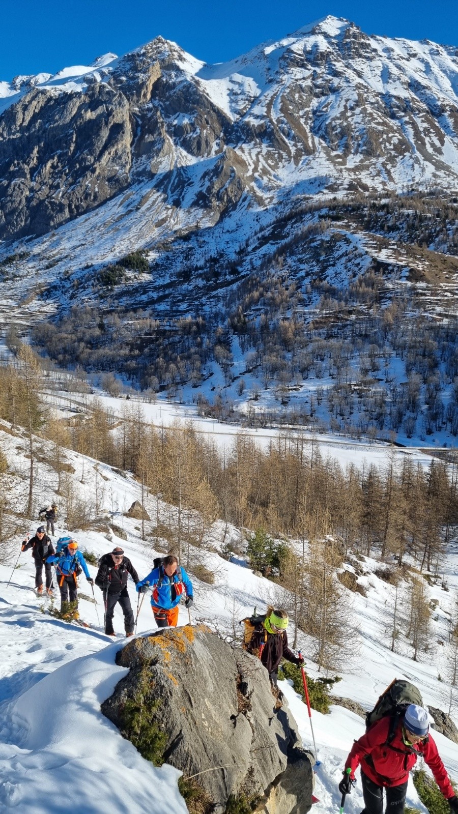 Col de Sautron depuis le Val Maira , le 13.02.23 par Christophe Lachat