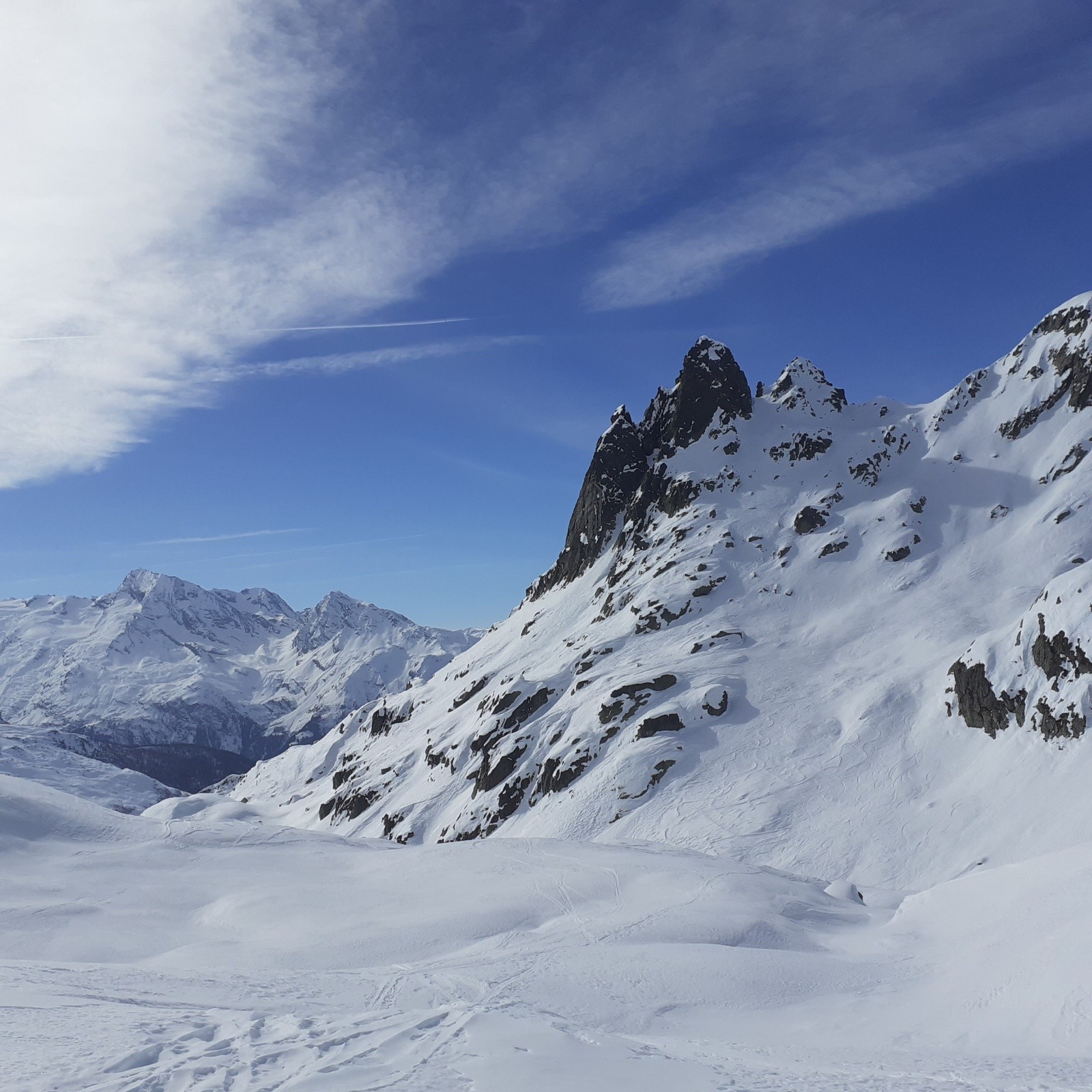 La Pointe de Tachuy par le lac du Petit depuis la Masure, le 17.02.23 ...
