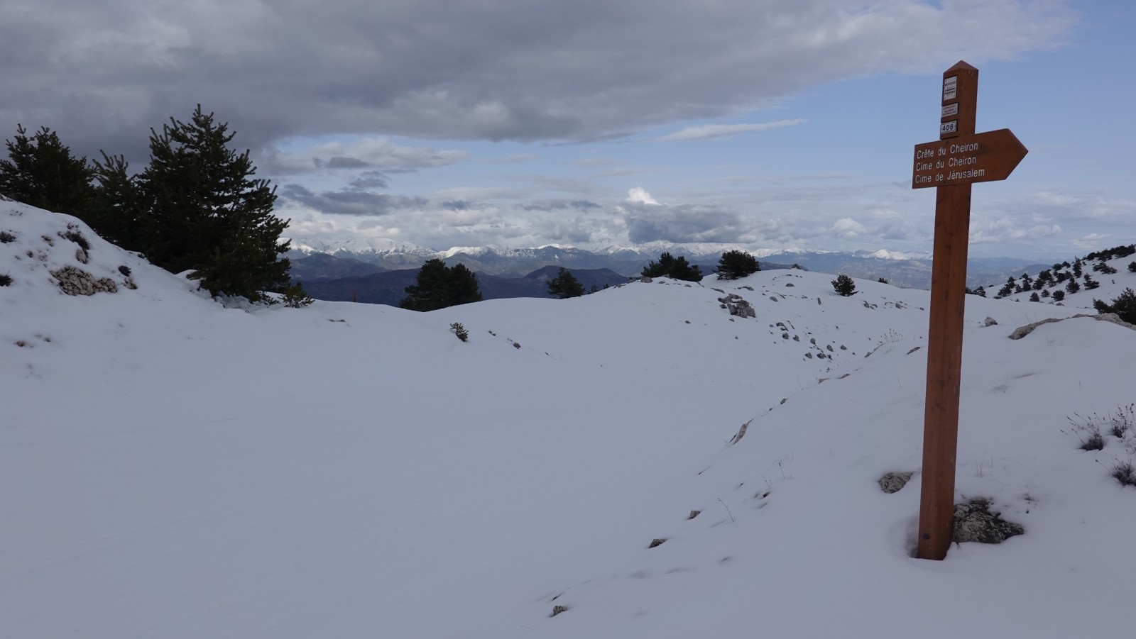 Triplette Jérusalem, la Croix de Verse, Cime du Cheiron, le 29.02.24 ...