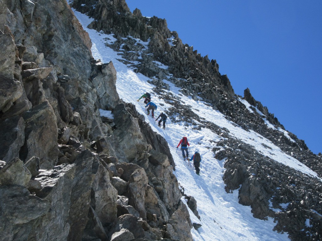 Pic de Neige Cordier, En boucle par le glacier des Agneaux, le 23.04.17 ...